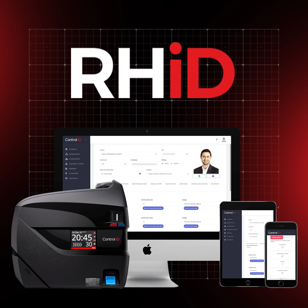Controle de ponto RHiD - Sistema de Ponto e Relógio de Ponto